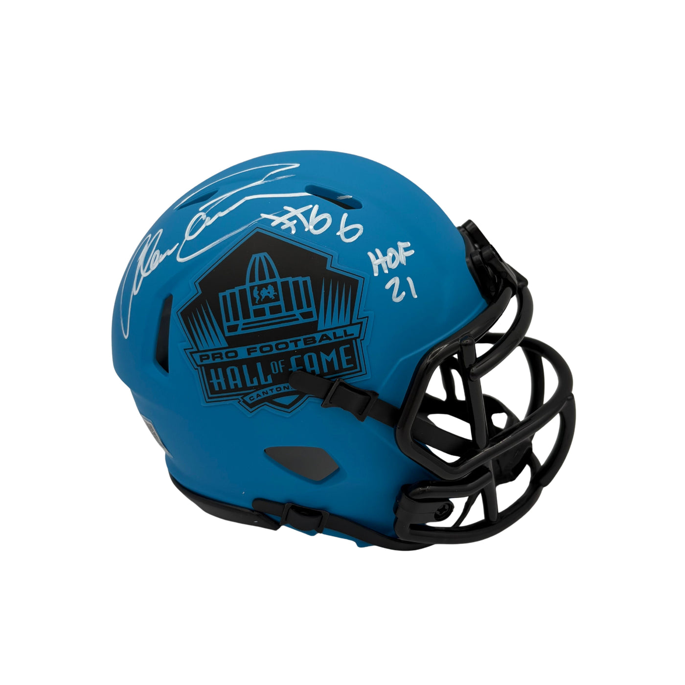 Alan Faneca Signed HOF RAVE Mini Helmet with HOF 21 — TSEShop