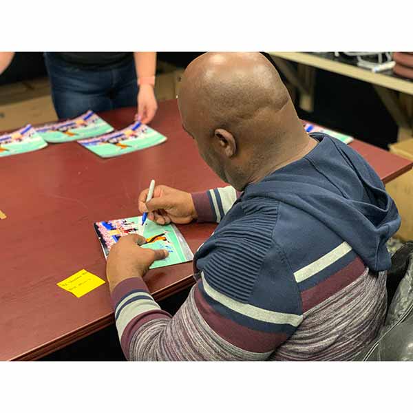 Barry Foster Signed Close-up in Black 8X10 Photo — TSEShop