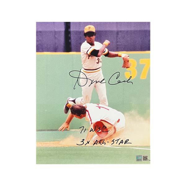 Dave Cash Signed at Turning 2 8x10 Photo with "71 WSC" and "3X All Sta ...