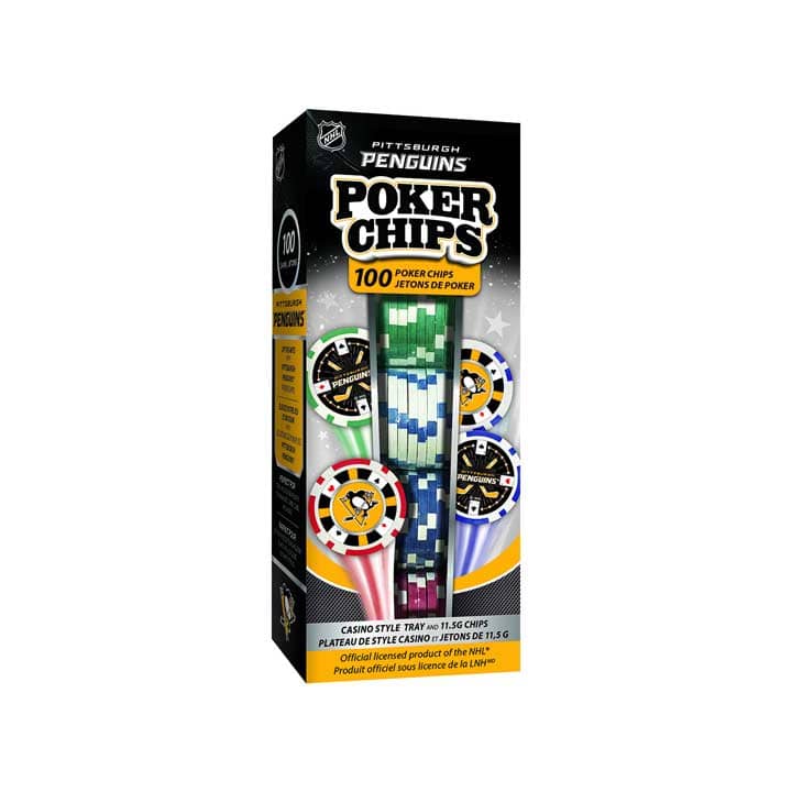 Pittsburgh Penguins Poker Chips - 100 Pieces — TSEShop
