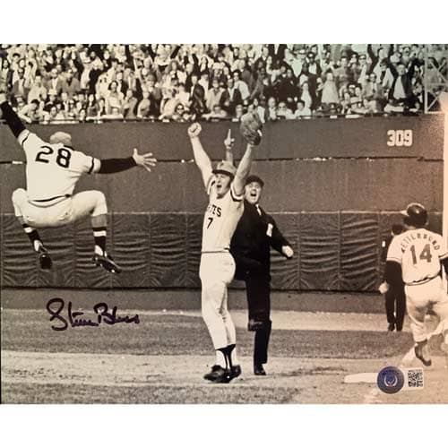 Steve Blass Signed Celebrating 8X10 Photo — TSEShop